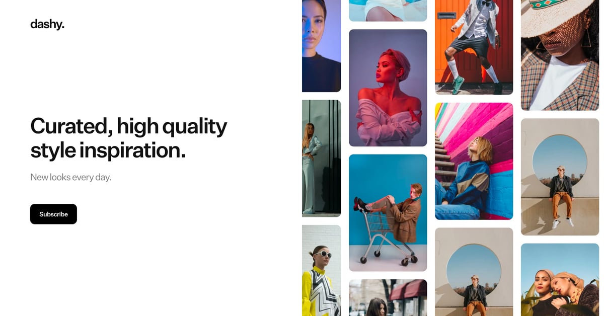 Dashy One Page Website Award