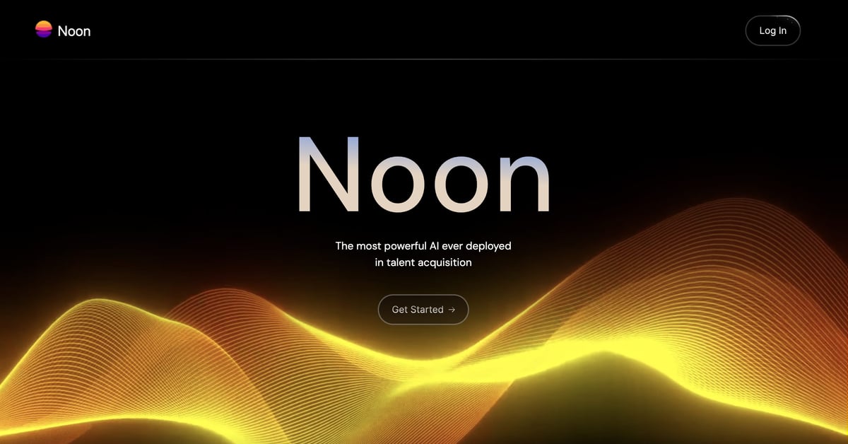 Noon - One Page Website Award