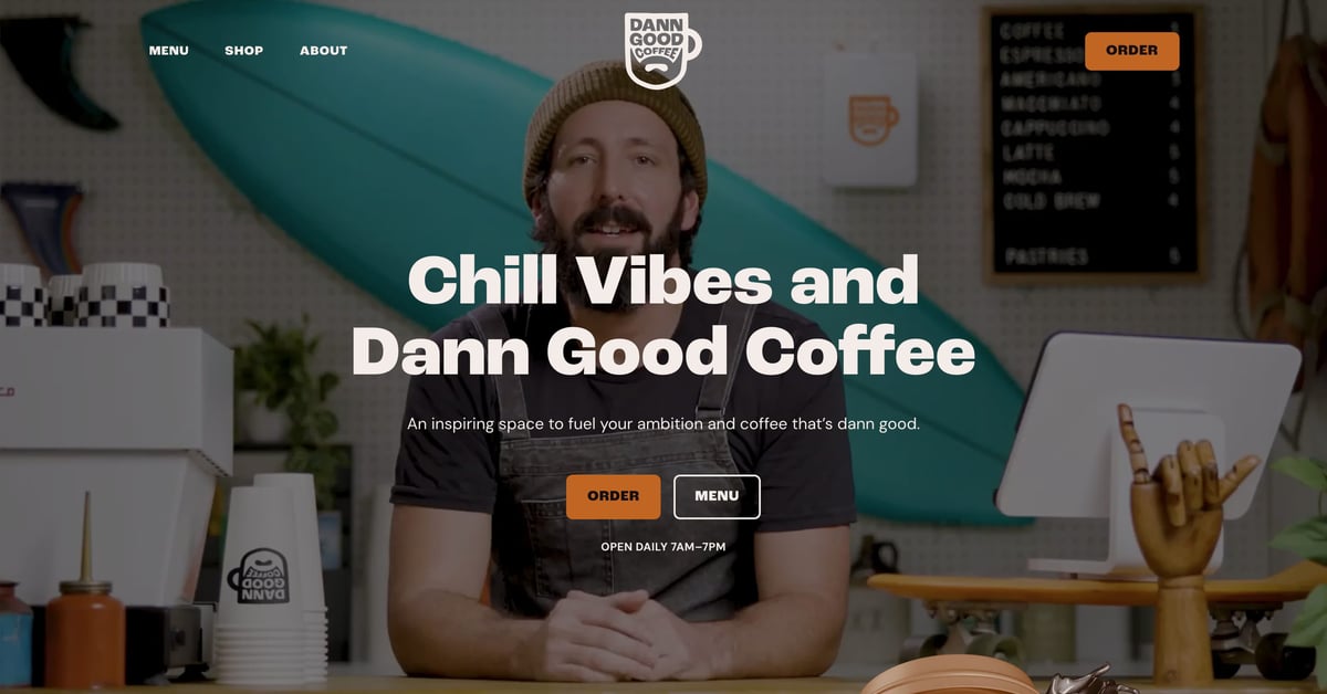 Dann Good Coffee - Free Webflow Template Review and Demo