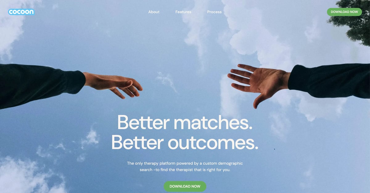 Cocoon - One Page Website Award