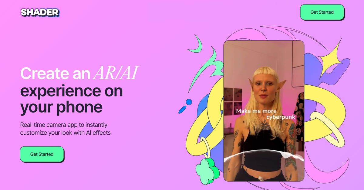 Shader - One Page Website Award