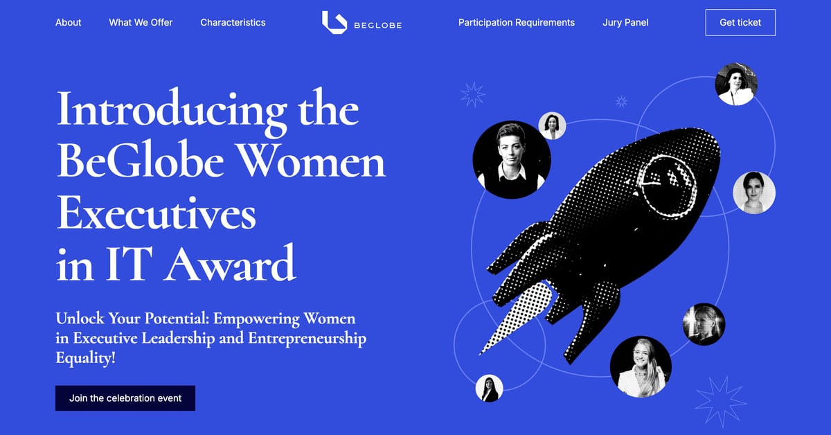 Women Executives in IT Award — One Page Website Award