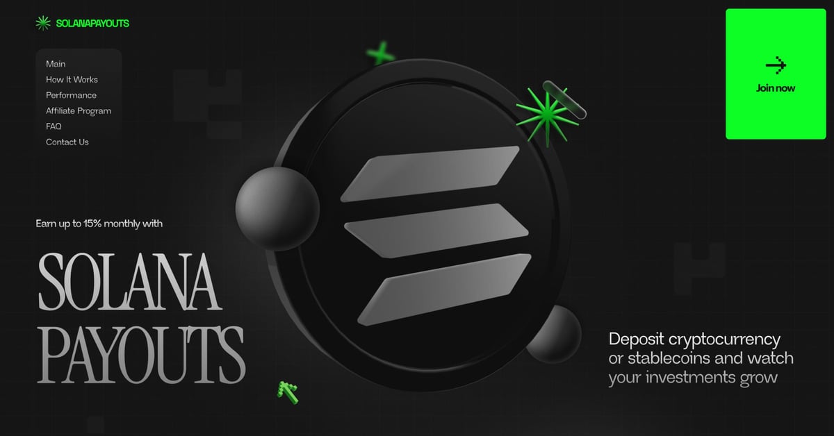Solana DB — One Page Website Award