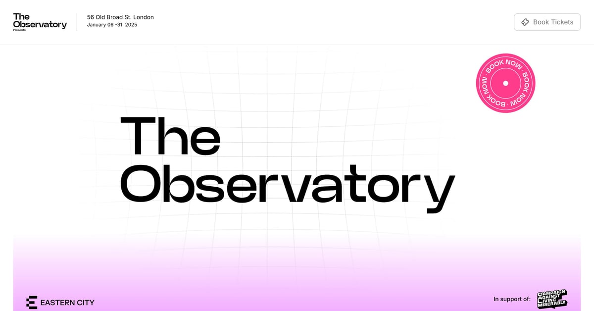 The Observatory — One Page Website Award
