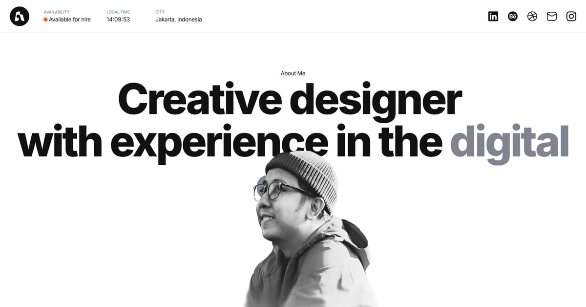 Aidil Muladha — One Page Website Award