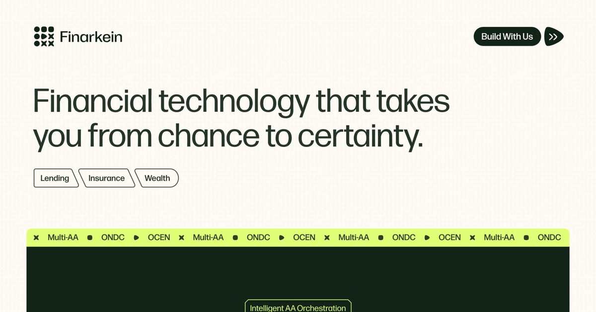 Finarkein — One Page Website Award