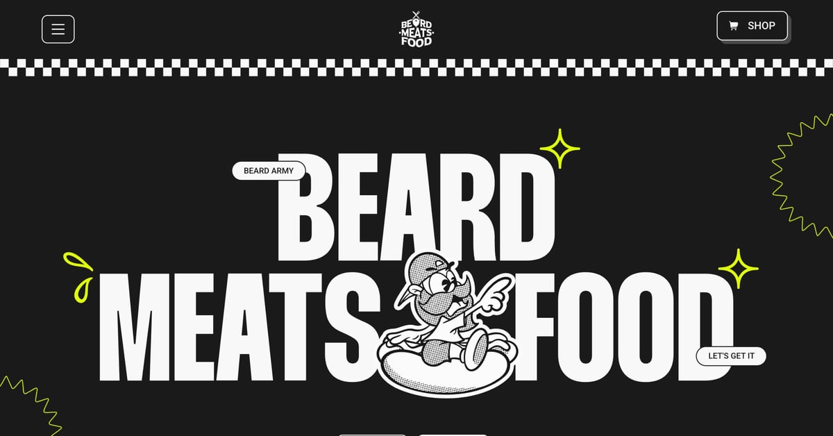 Beard Meets Food - One Page Website Award
