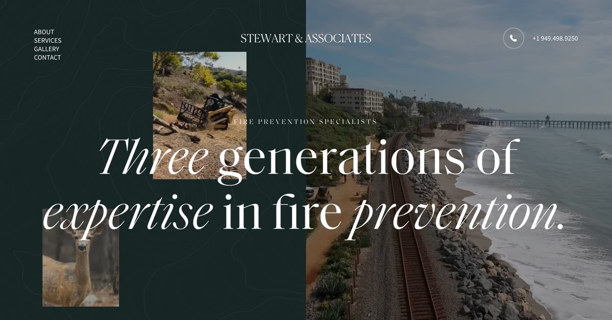 E. Stewart & Associates — One Page Website Award