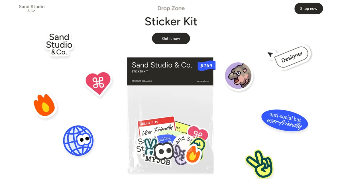 Sand Studio - One Page Website Award