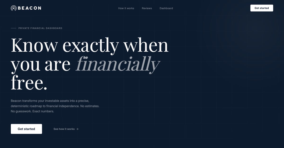Beacon — One Page Website Award