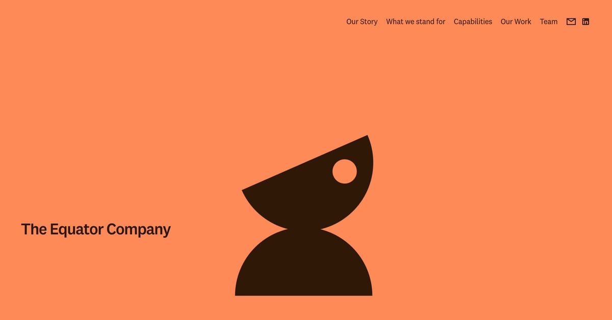 The Equator Company — One Page Website Award