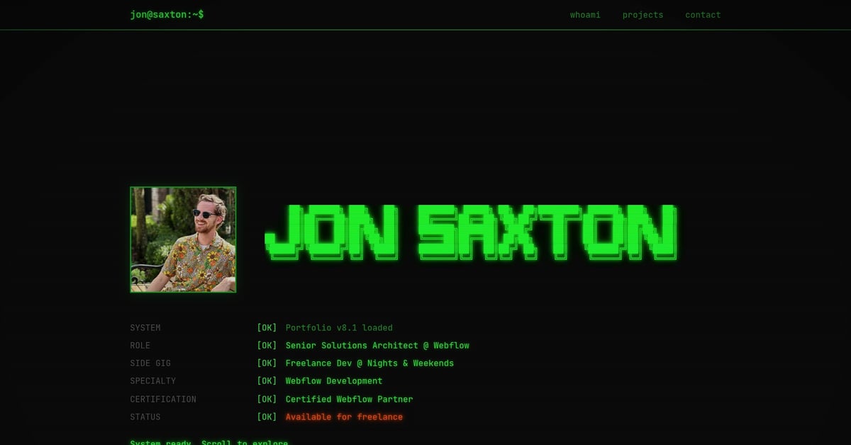 Portfolio Website Design Inspiration
