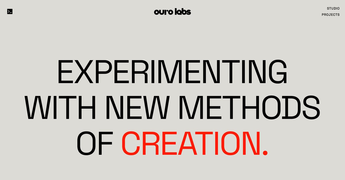 Ouro Labs — One Page Website Award