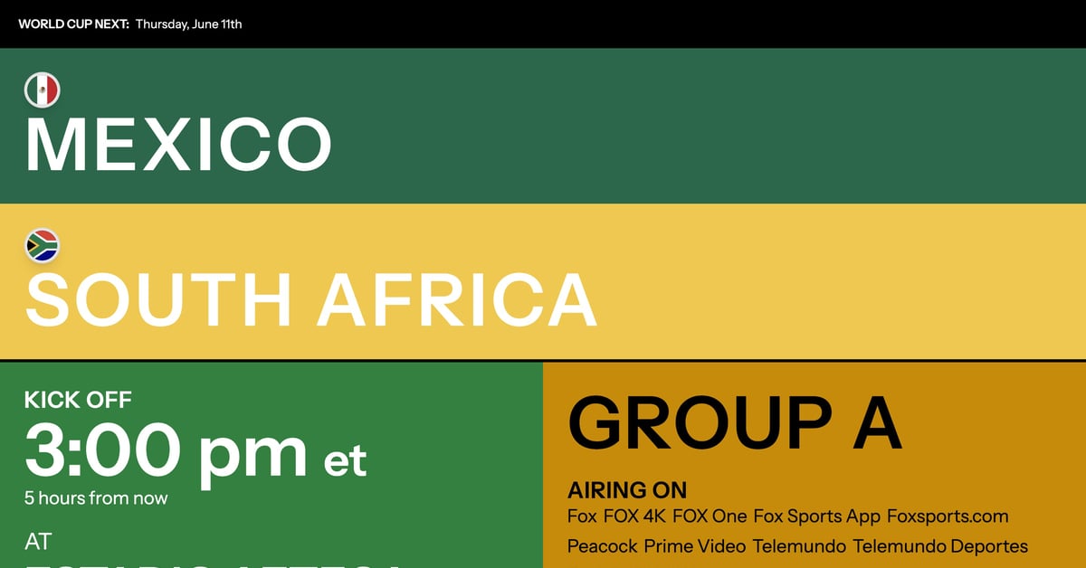World Cup Next — One Page Website Award