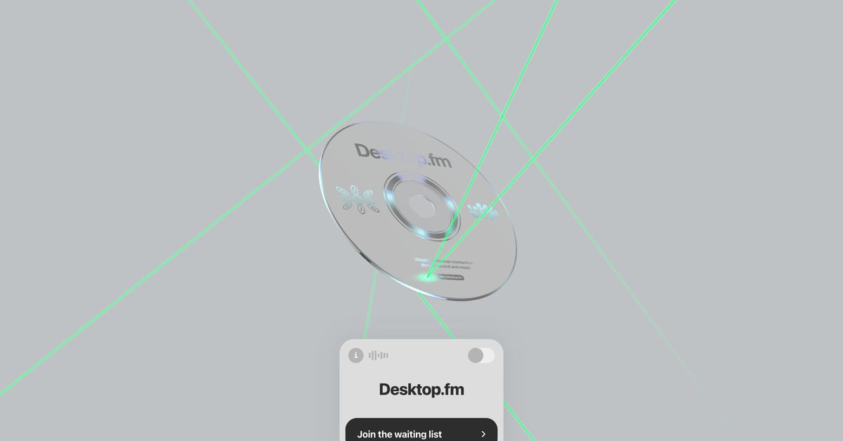 Desktop.fm — One Page Website Award