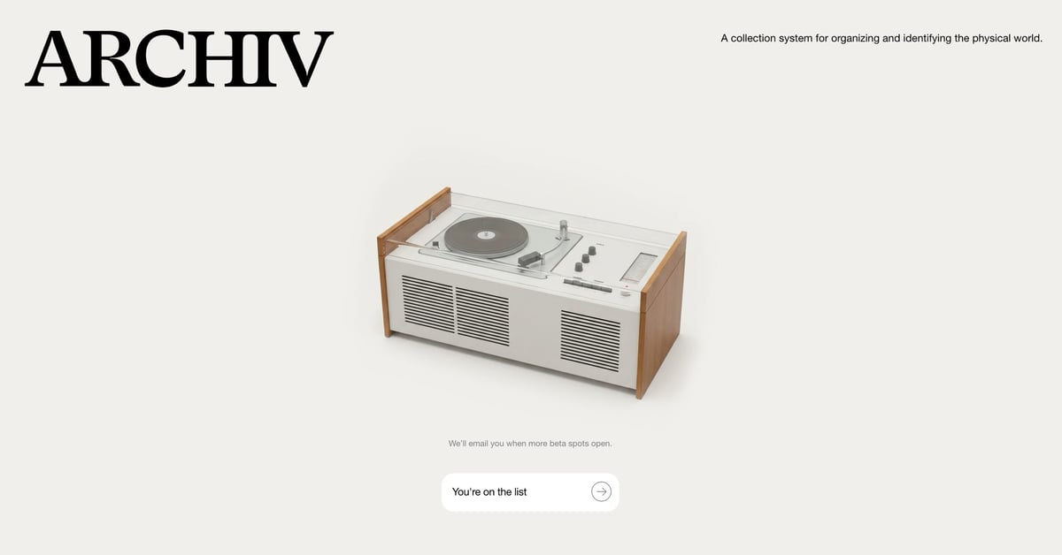 ARCHIV — One Page Website Award