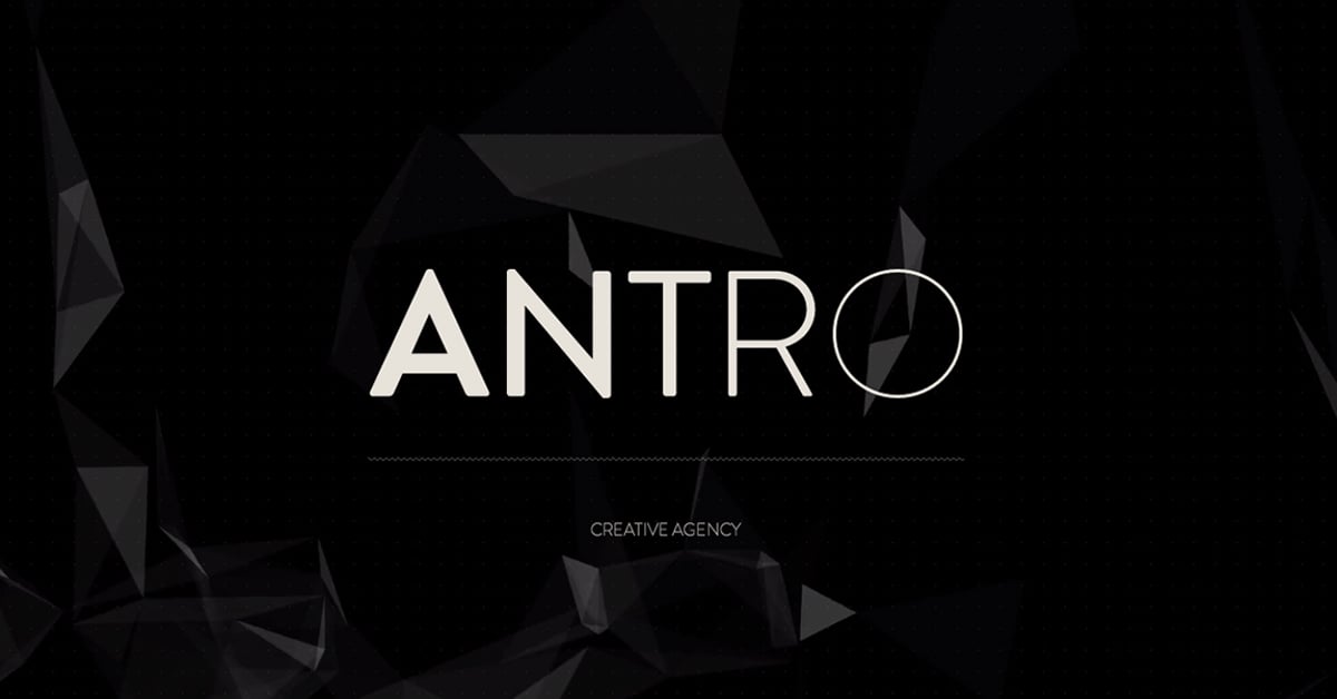 Antro — One Page Website Award