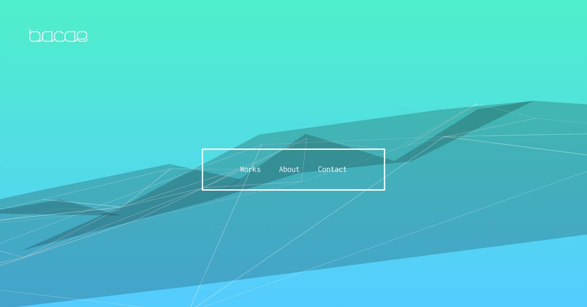 Bacae — One Page Website Award