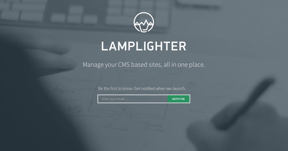 Lamplighter — One Page Website Award