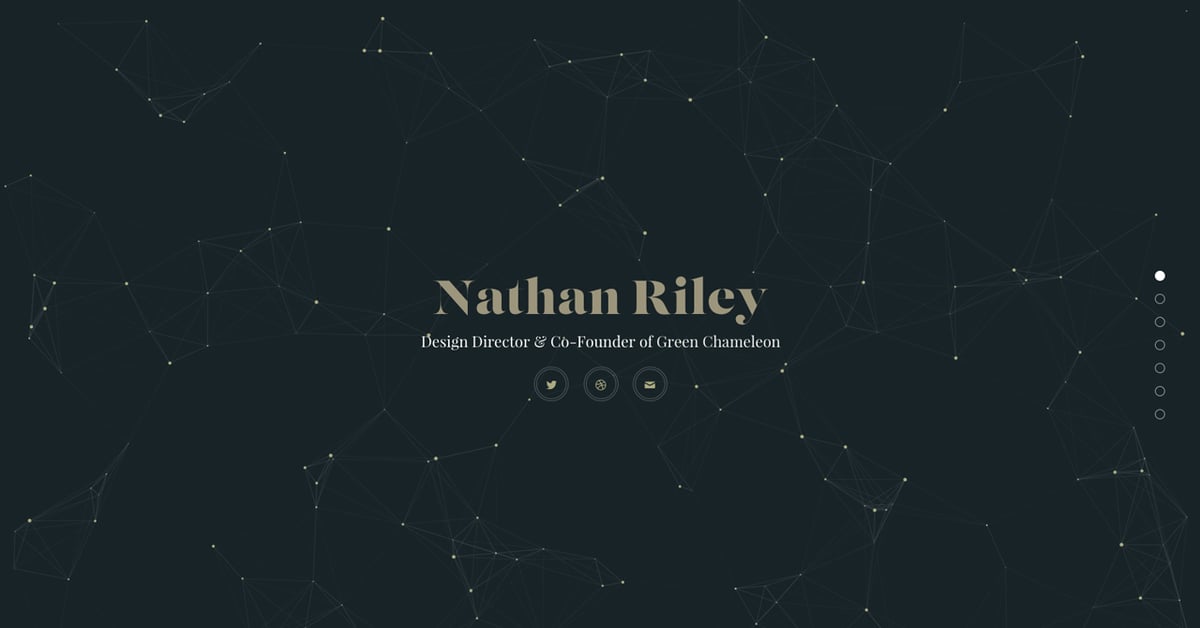 Nathan Riley — One Page Website Award