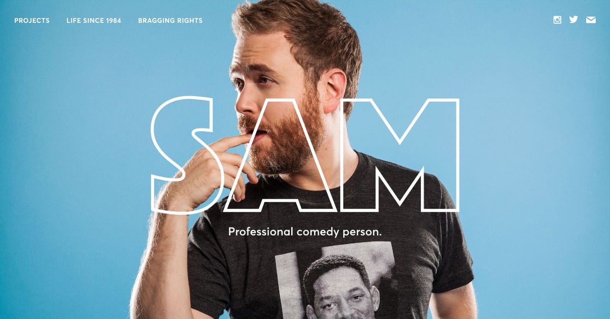 Sam Reich - One Page Website Award