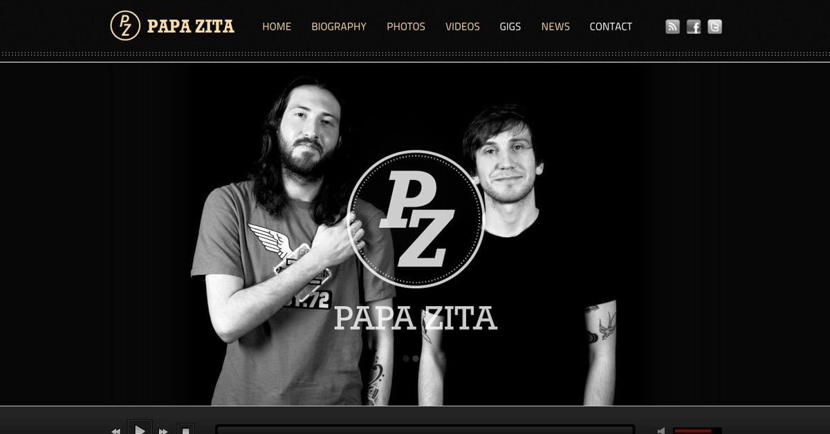 Papa Zita — One Page Website Award