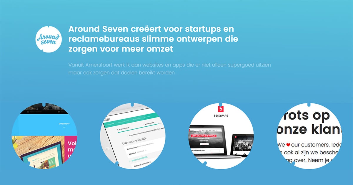 Around Seven — One Page Website Award