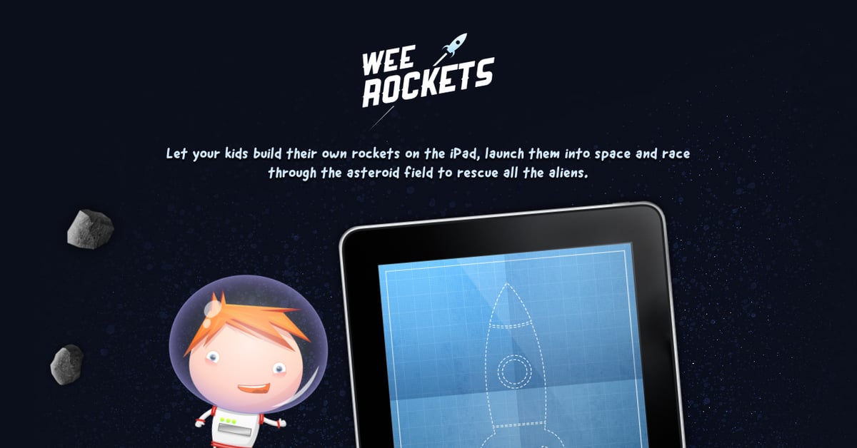 Wee Rockets - One Page Website Award