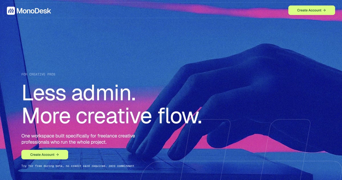 MonoDesk How It Works Section - One Page Love